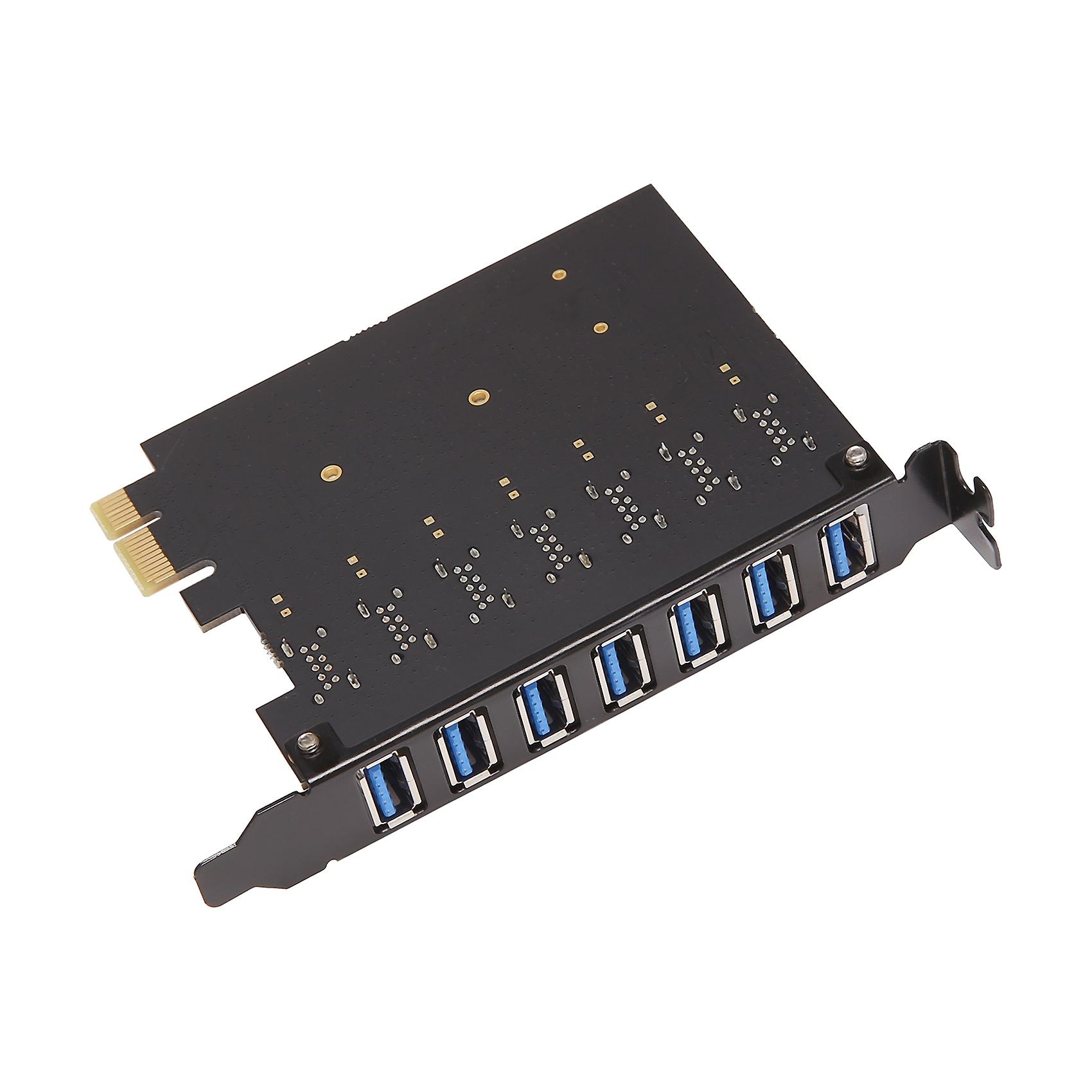 USB 3.0 PCI-E Expansion Card Adapter 7 Ports Hub Adapter External ...
