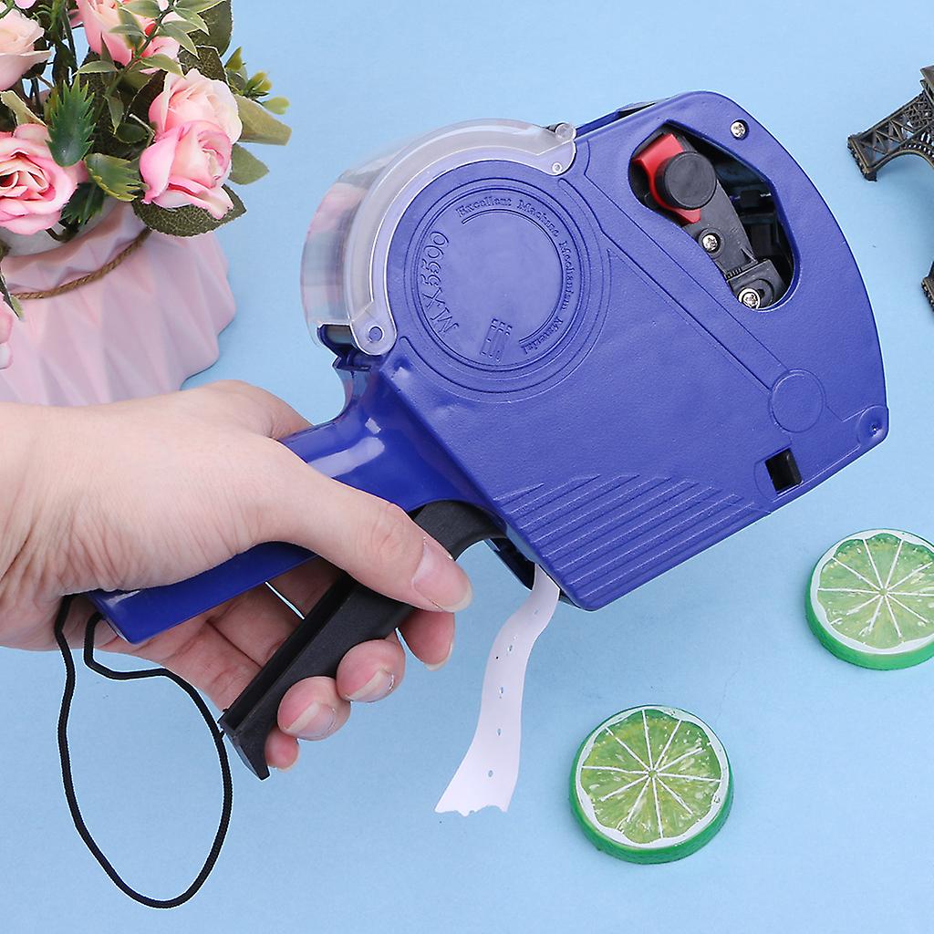 Mx-5500 8 Digits Price Tag Gun Labeler Labeller Label Paper + 2 Ink ...