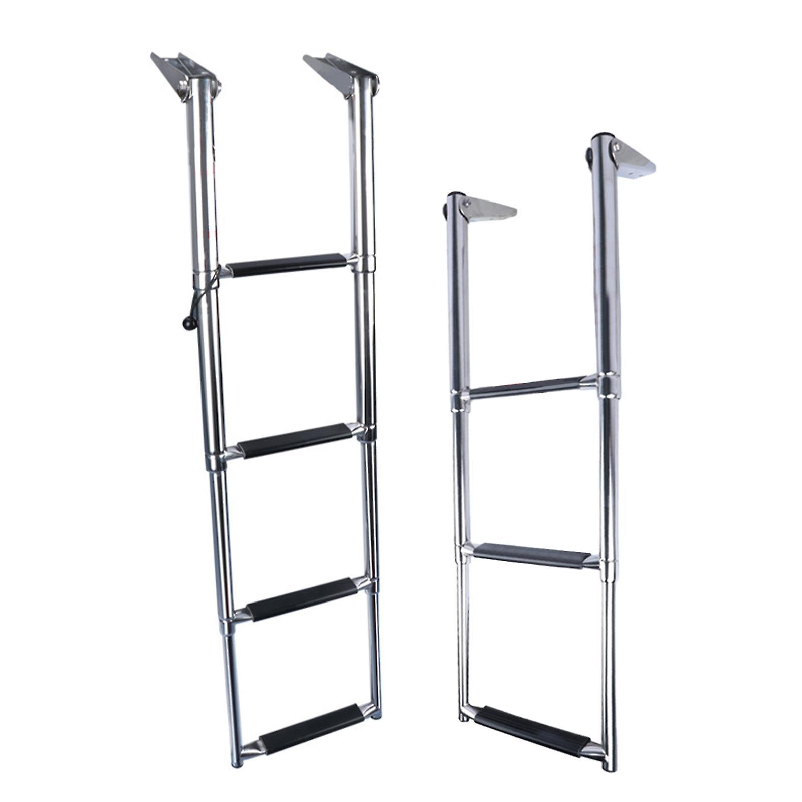 Telescoping Pontoon Boat Ladder Boarding Steps Ladder for Yacht Pontoon ...