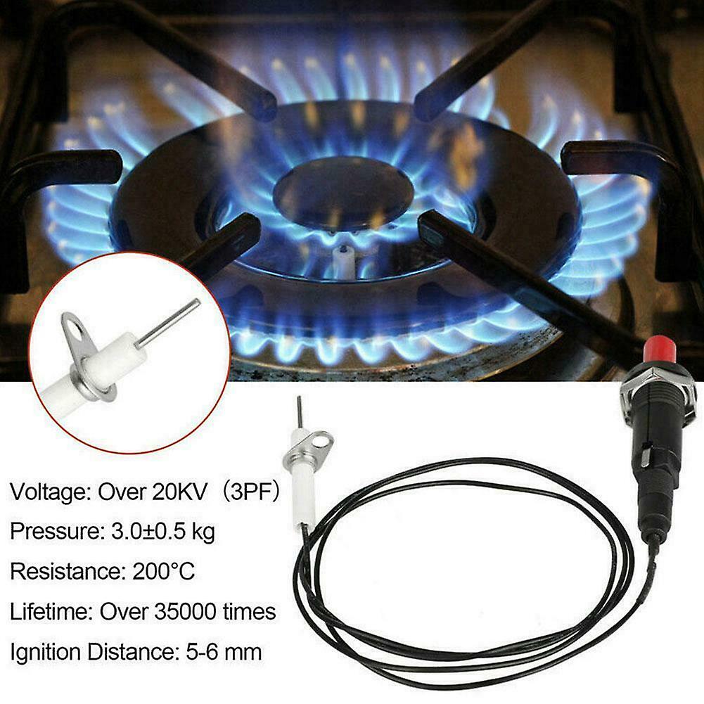 1 Set Piezo Spark Ignition Push Button Igniter Gas BBQ Grill Stove Kit ...