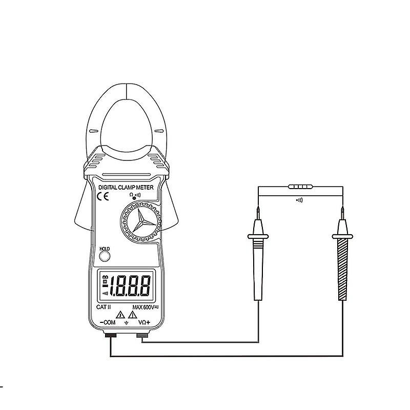 Handheld digital amper clamp meter current meter current clamp pincers ...