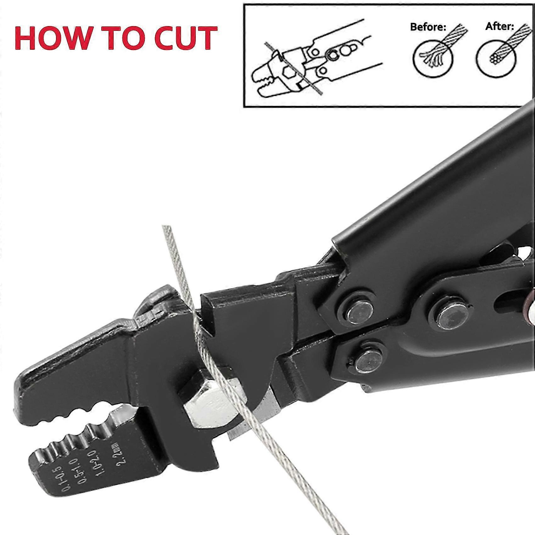 Wire Rope Crimping Tool Wire Rope Swager Crimpers Fishing Plier With ...