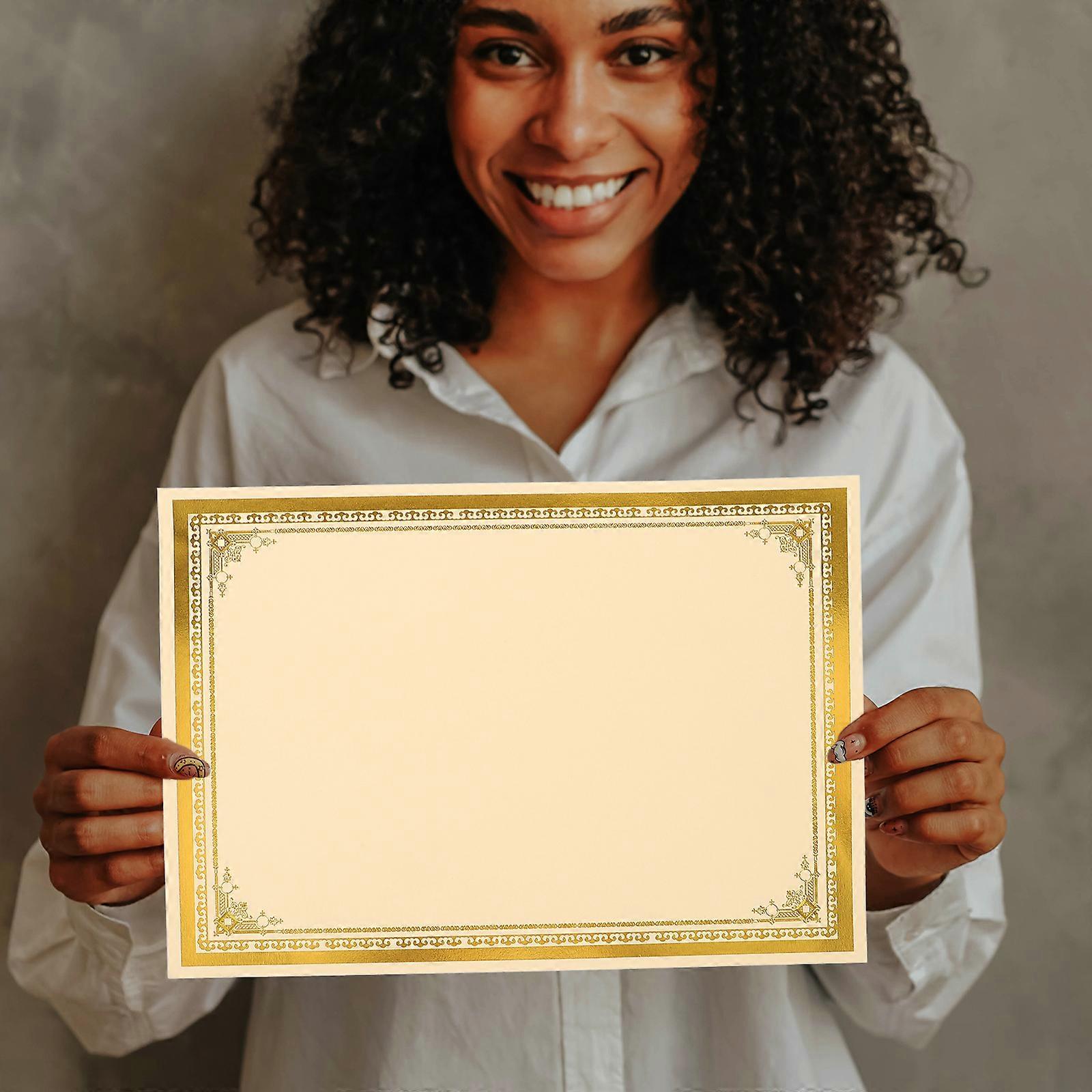 10 Sheets Graduate Certificate Paper School Certificate Paper Printable ...