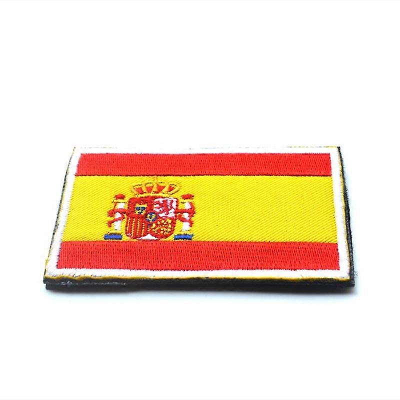 Earth Flag Spain National Flag 50x80mm Embroidery No Fade Esp Es Espana ...