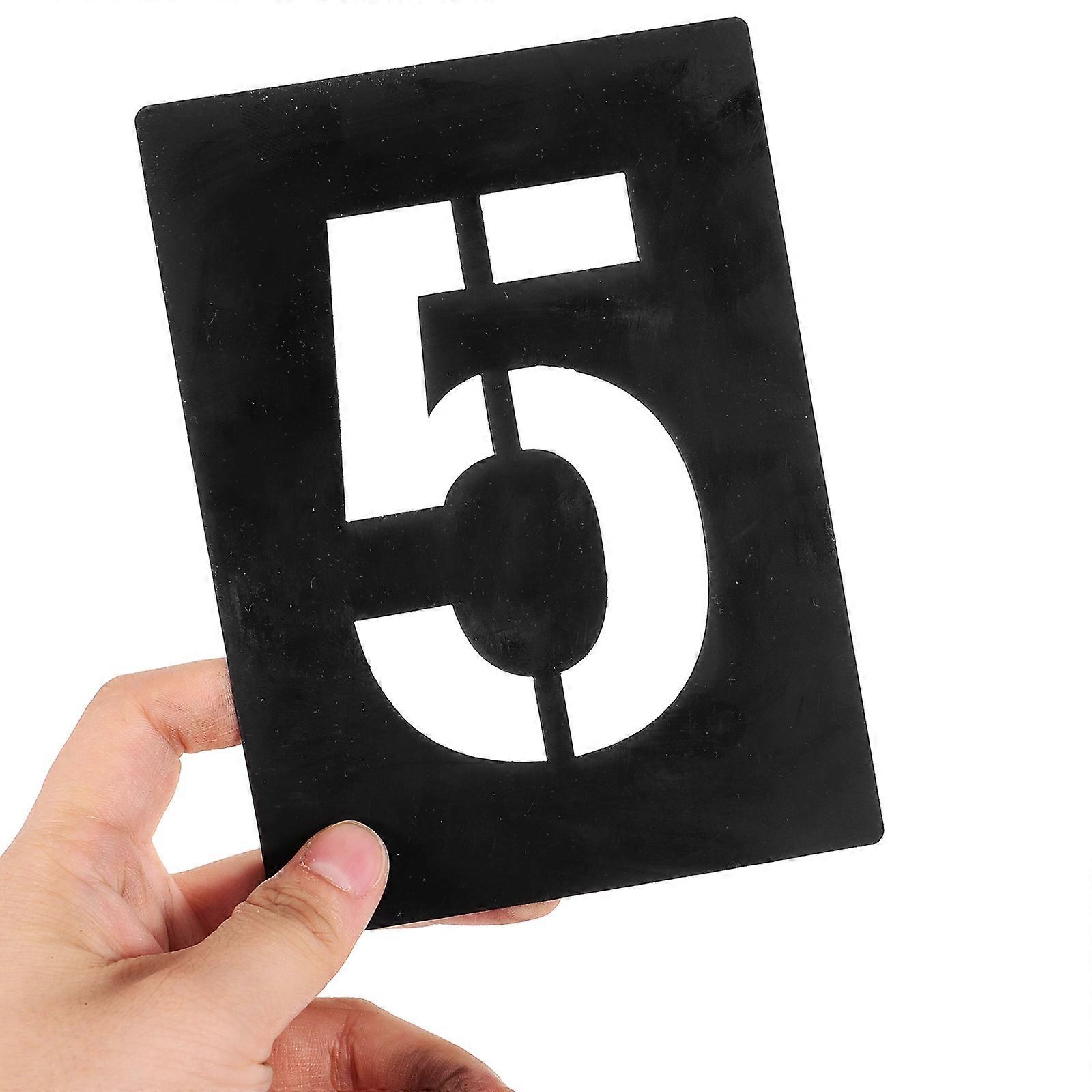 1 Set Number Stencil 0-9 Address Number Stencil Number Templates for ...