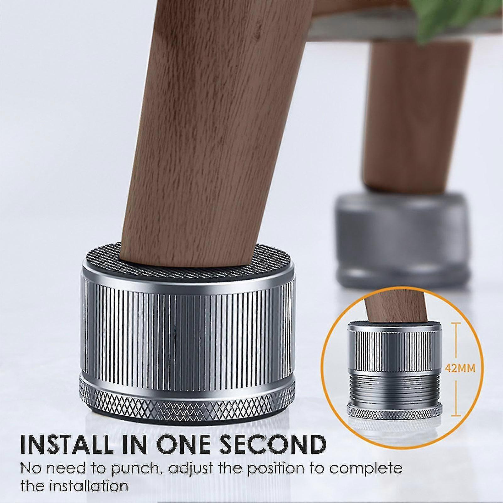 Adjustable Bed Risers Duty Protectors Furniture Anti-vibration Legs ...