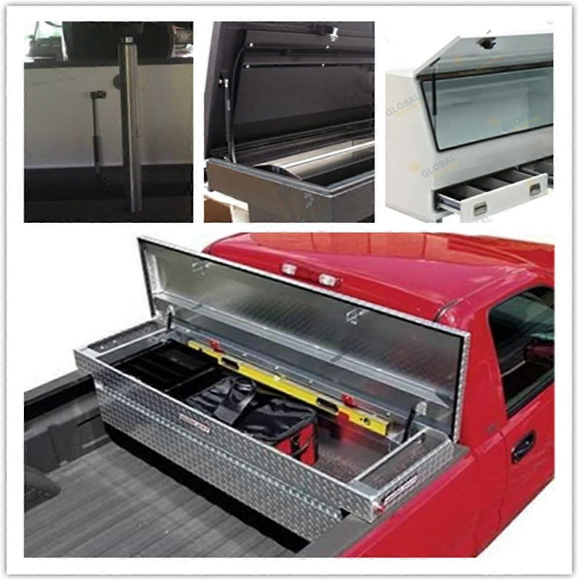 10inch/254mm Force 40Lbs/178N Pickup Truck Cap Tool Box Utility Box Lid ...