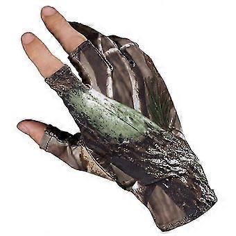 Outdoor Sports Hunting Fishing Gloves Camo Thin Breathable 3 Fingerless ...