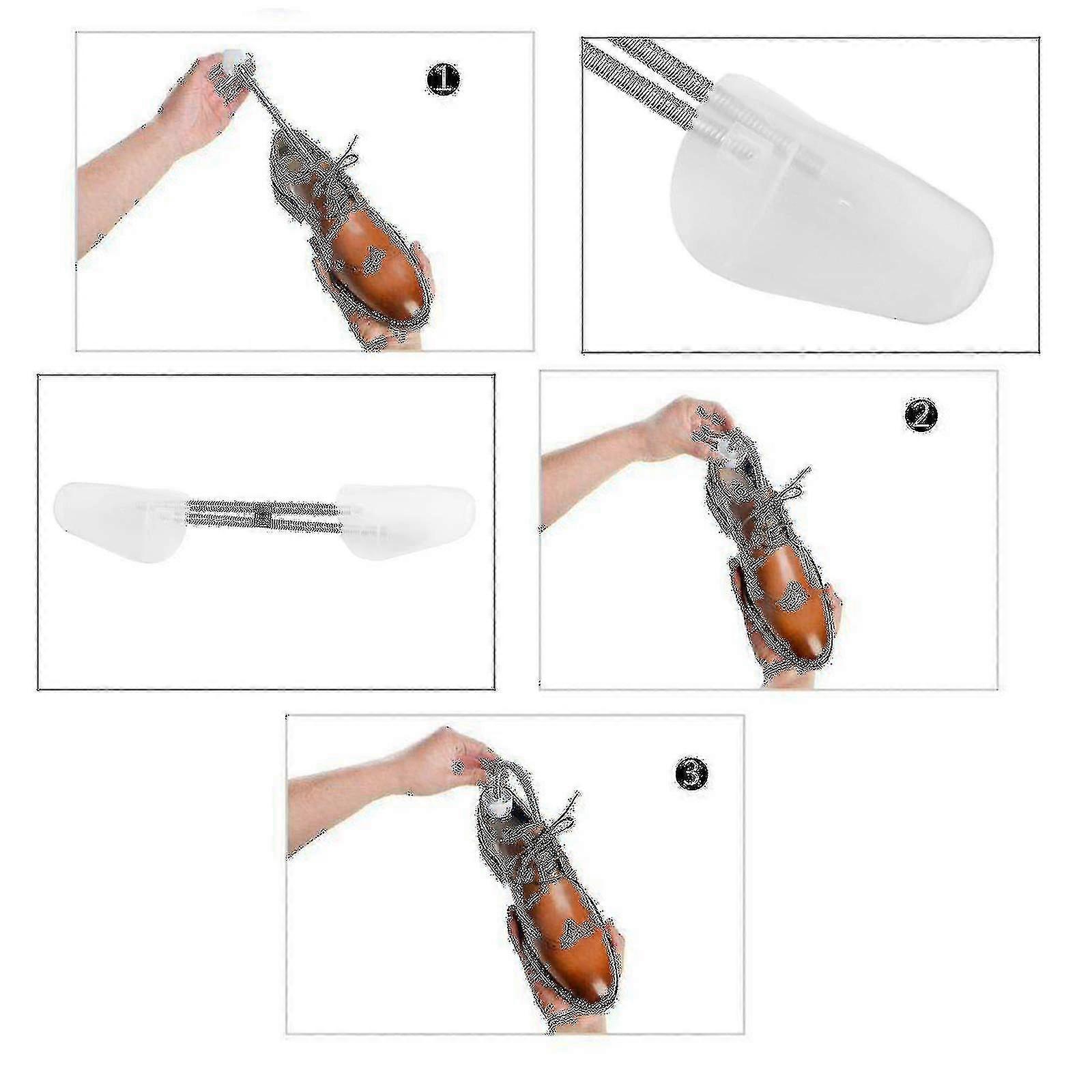 10 Pair Shoe Trees Plastic Shoe Stretchers Transparent Shoe Shaper With ...