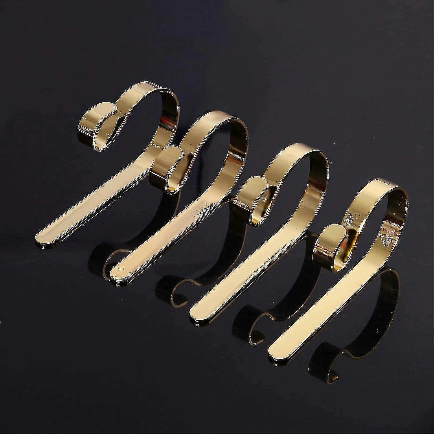 4 Pieces Christmas Stocking Holder Hooks Metal Hooks Christmas Stocking ...