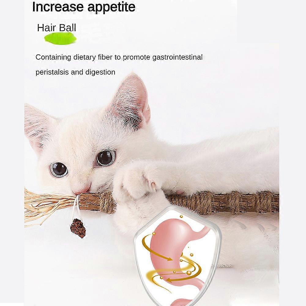Natural Cat Mint Sticks Cat Catnip chips Toys Pet Molar Sticks Kittens ...