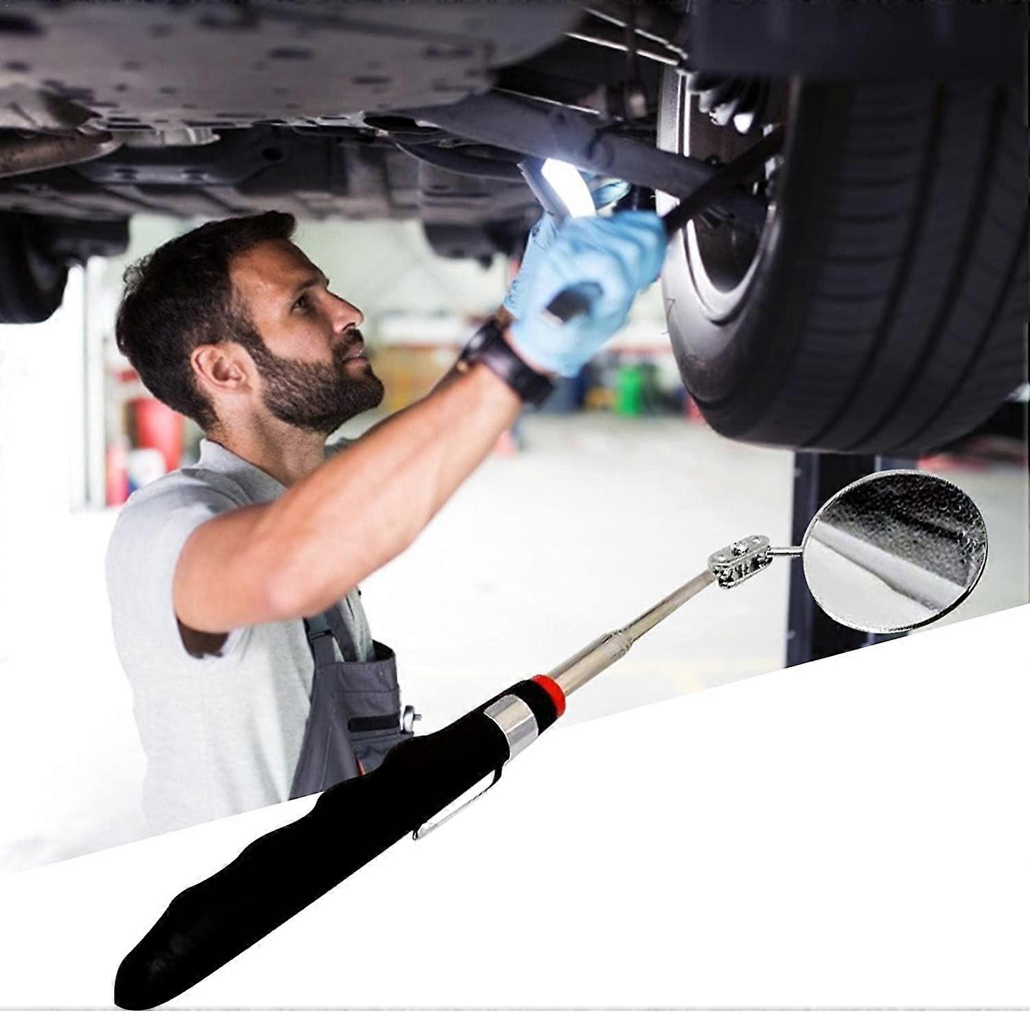 LED telescopic inspection mirror, Telescoping Pickup Grabber Tool ...