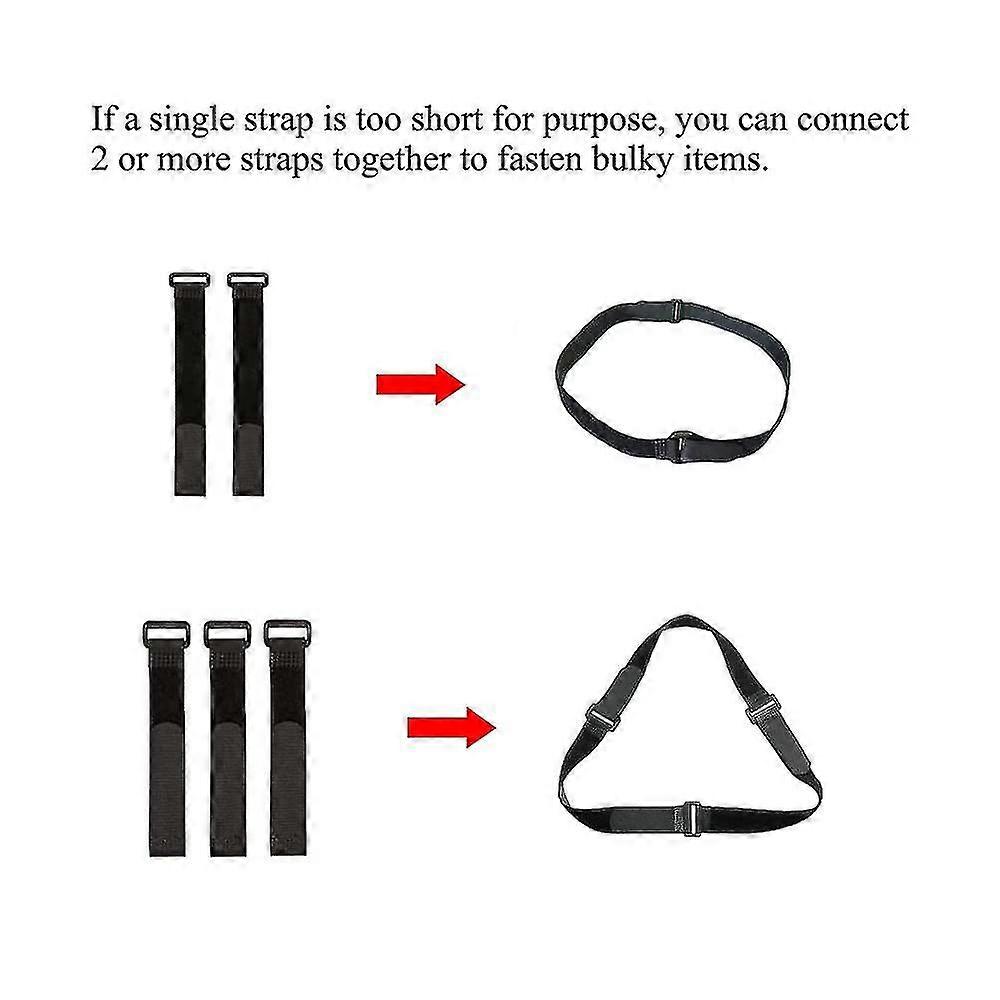 Hook And Loop Cable Straps,black Self-adhesive Nylon Straps Cable ...