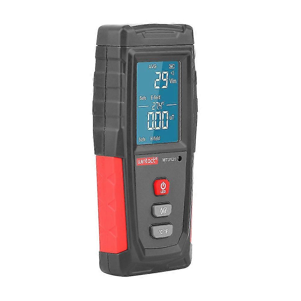 Electromagnetic And Magnetic Radiation Detector Lcd Emf Tester Meter ...
