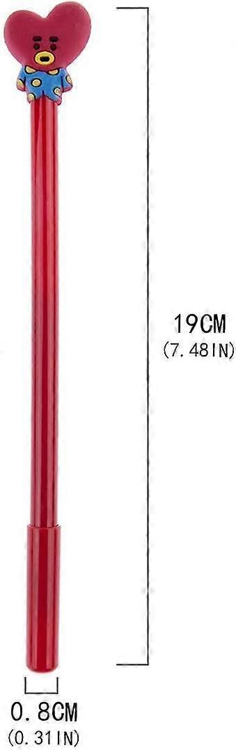 BTS Cartoon Animal Pens Black Ink Writing Pen Set Plastic Creative Gel ...