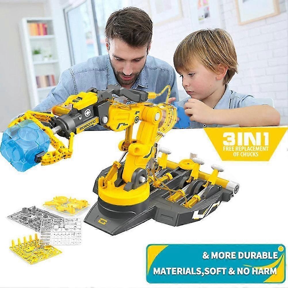Educational Toys Model Kit Kids Hydraulic Robot Arm Diy Make Your Own ...