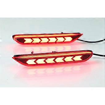 2Pcs Multi-function LED Reflector Lamp Rear Fog Lamp Rear Bumper Light ...