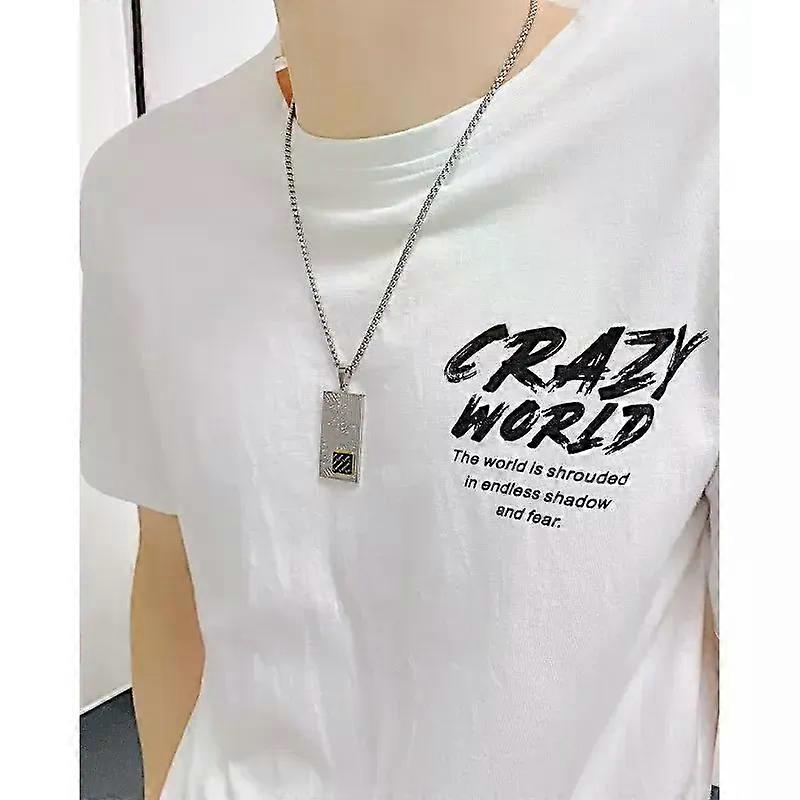 Stainless Steel Rectangle Cyberpunk Circuit Board Chip Pendant Necklace ...