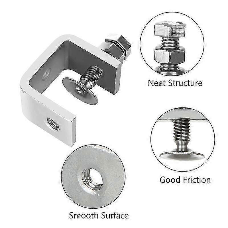 Small C Clamps,Heavy Duty C-Clamp Stainless Steel with Stable Wide Jaw ...