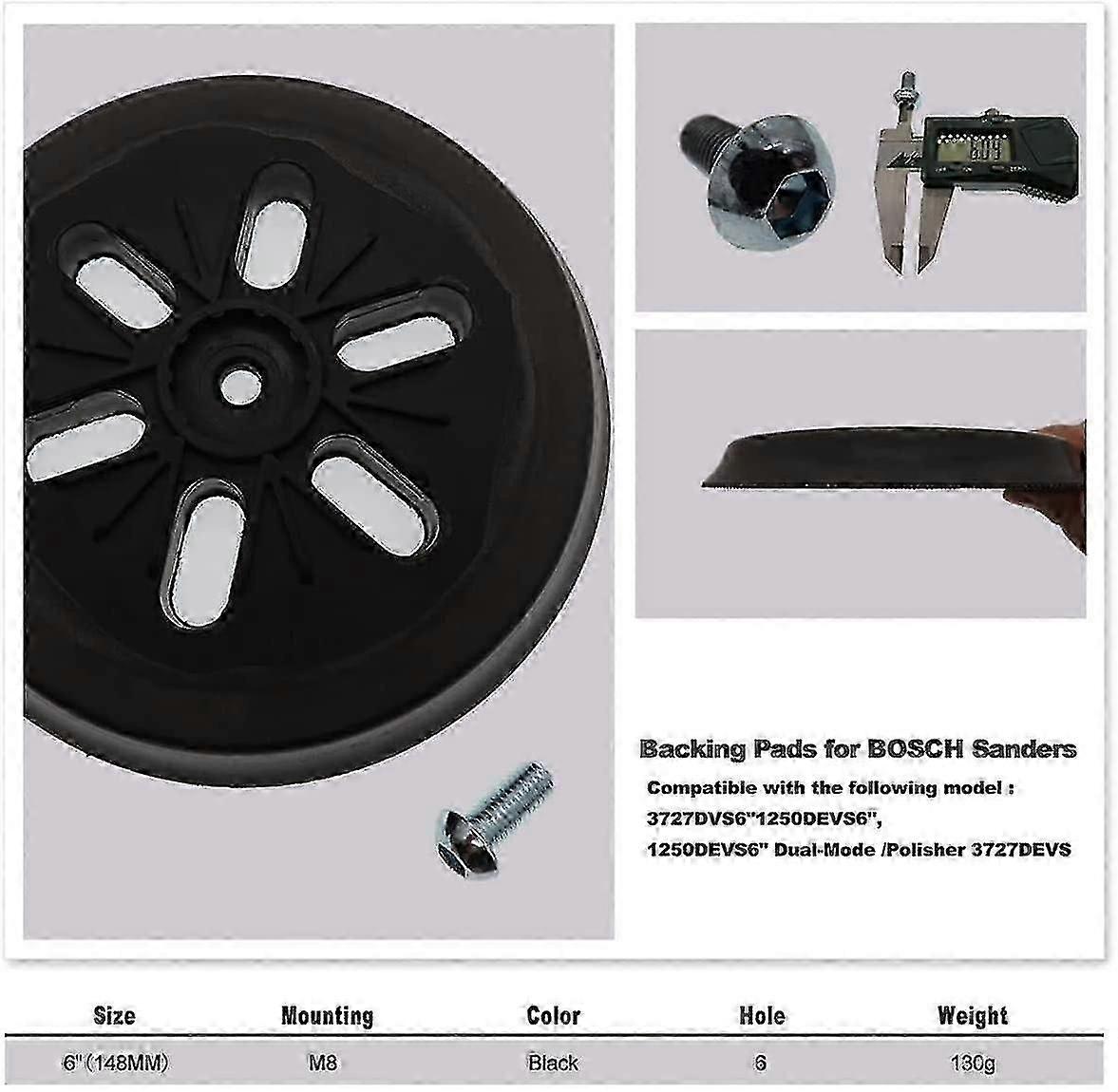 150mm Sanding Disc For Bosch Gex 150 Ac, Pex 15 Ae, Gex 150 Turbo 150mm ...