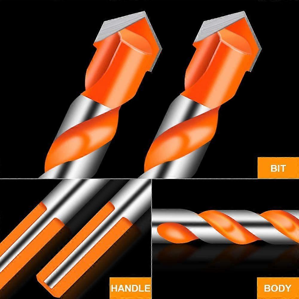 5pcs 12mm Masonry Drill Bit Set Alloy Triangle Drill Set Diameter 6, 8 ...