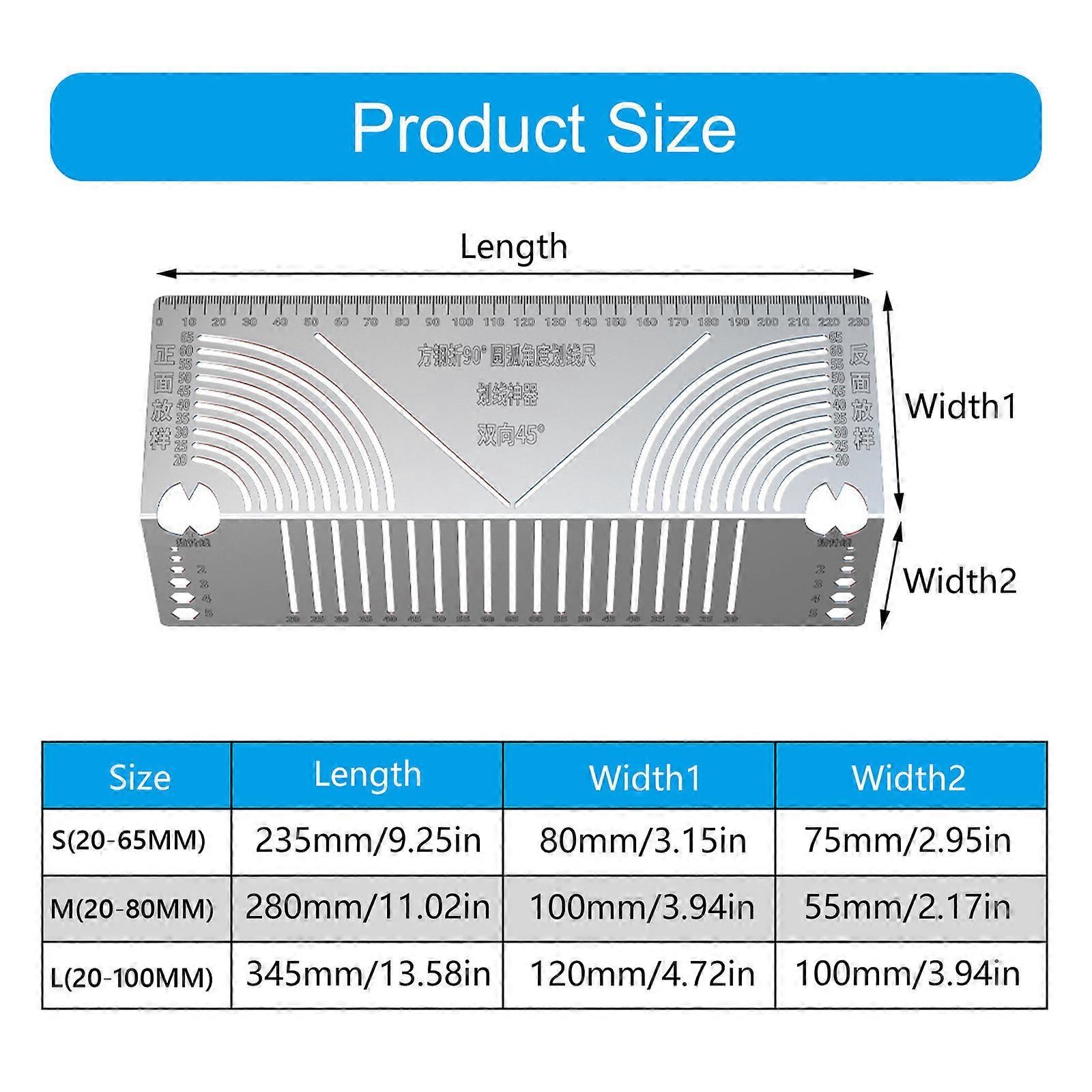 Professional Square Tube Notching Template Tool with Adjustable ...