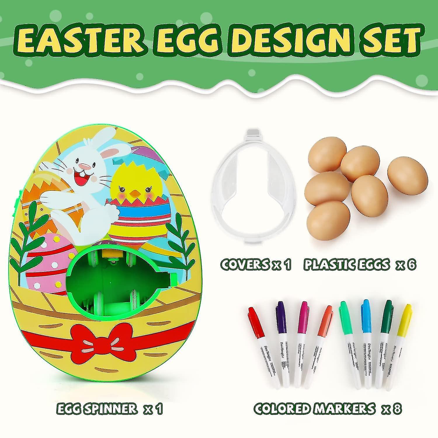 Easter Egg Decorating Kit - Easter Egg Spinner A-mazing Egg Coloring ...