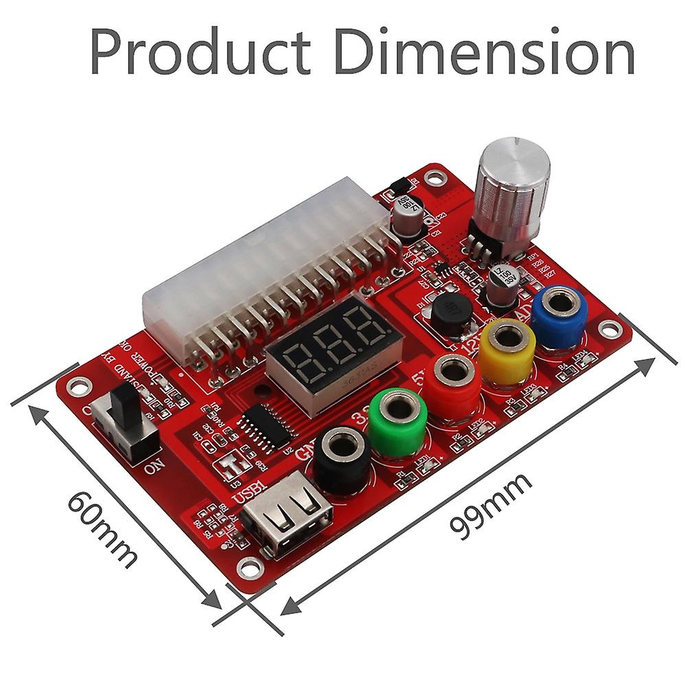 Atx 24pin Breakout Board With Adj Adjustable Voltage Knob And Acrylic ...