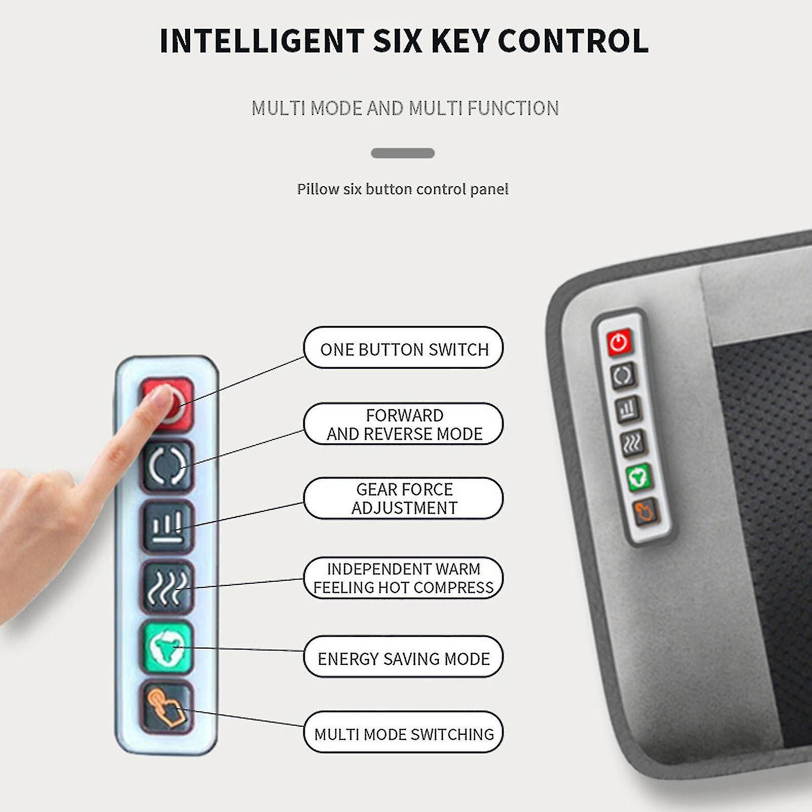 Massage Mat With 9 Modes 9 Gears Adjustable Heating Pad For Sitting ...