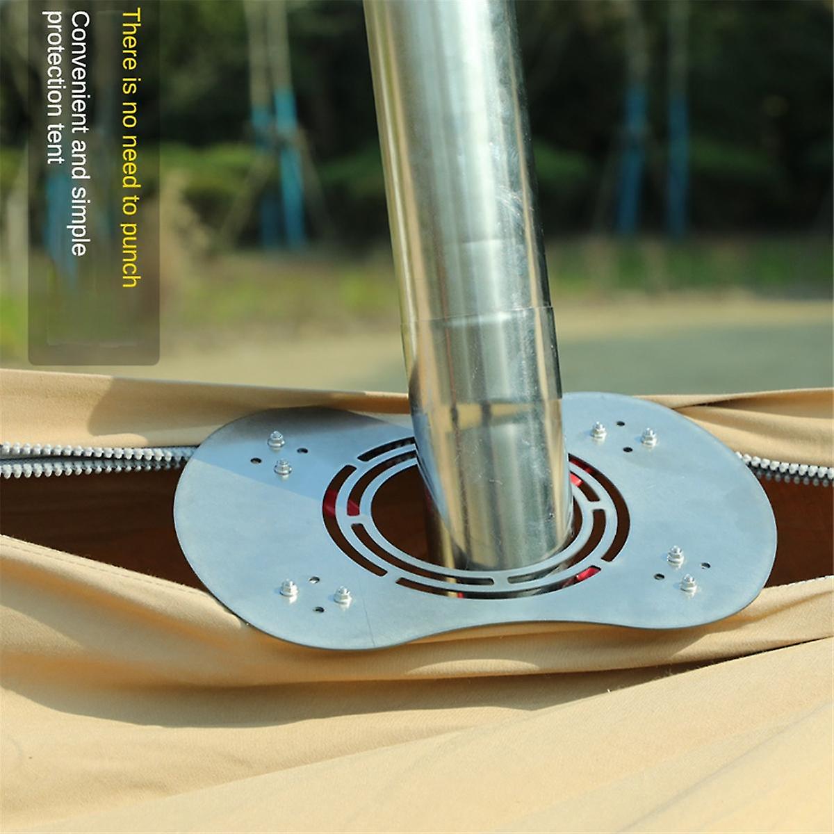 Tent Stove Jack Camping Firewood Stove Pipe Insulation Flame Protection ...