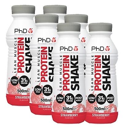 PhD Lean Muscle Shake 500 ml Strawberry 6 units | Fruugo NO