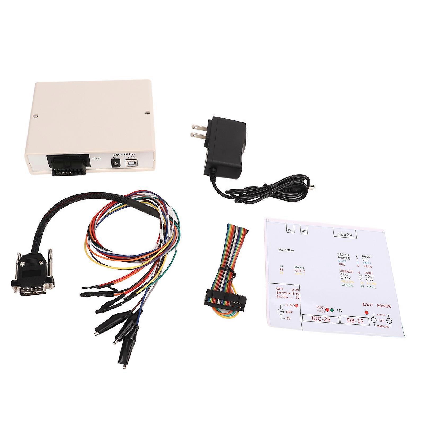 ECU Power Box Flash with Full Adapters 100 to 240V 3 Switches ECU ...