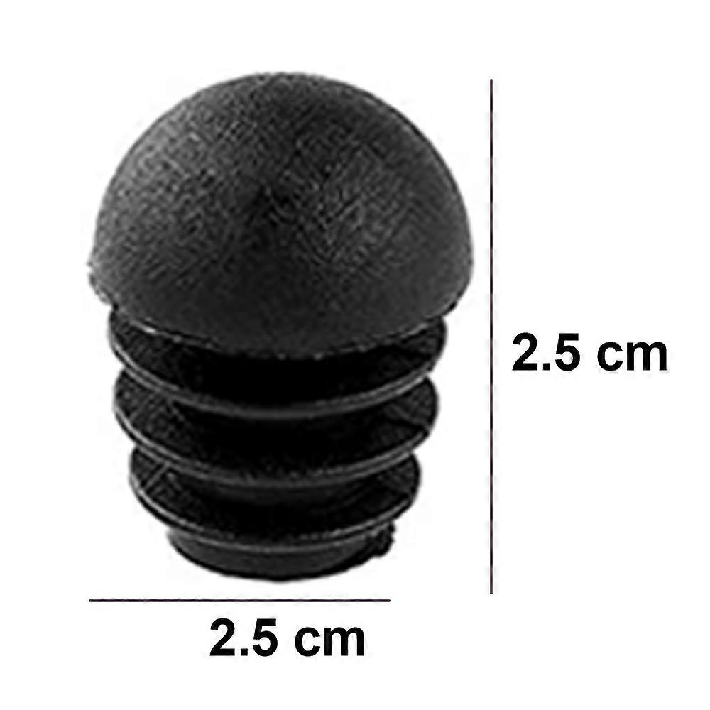 Black 25Mm 32 Pieces Pipe Plugs, Round End Cap, Pipe, Lamellar Plugs ...