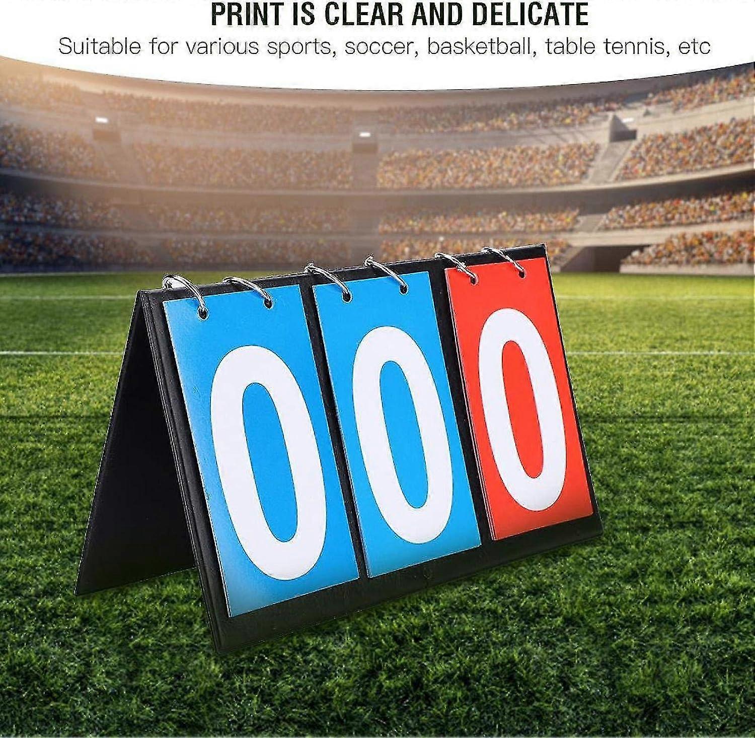 Sports Scoreboard 2/3/4 Digit Portable Flip Scoreboards Sports ...