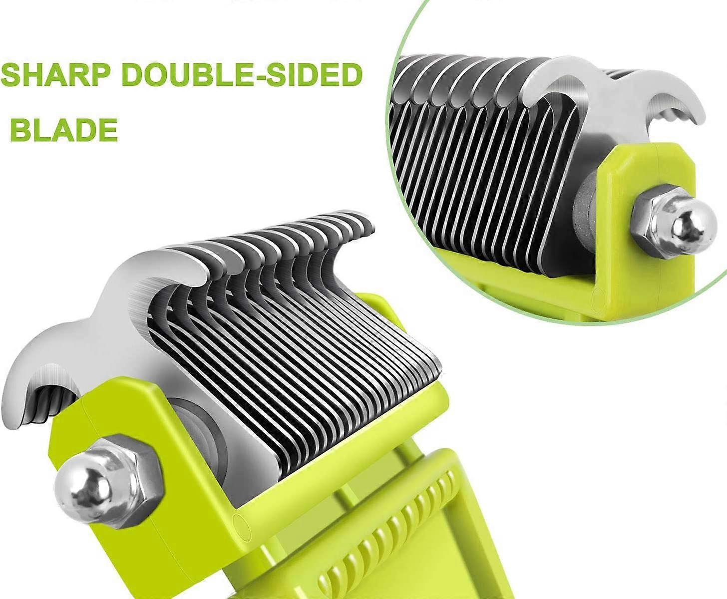 Grooming Dematting Comb Tool Kit - Double Sided Blade Rake Comb ...