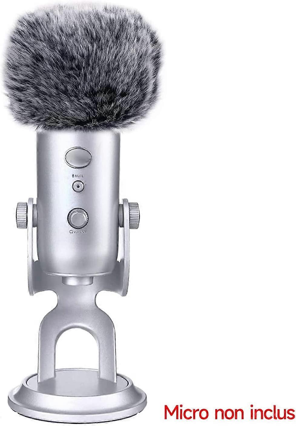 Foam Microphone Windscreen with Furry Windscreen Sleeve - Microphone ...