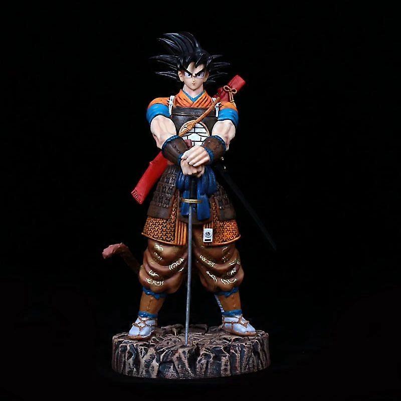 GaiBoSi 34cm Dragon Ball Anime Gk Model Figure Samurai Goku Gohan ...