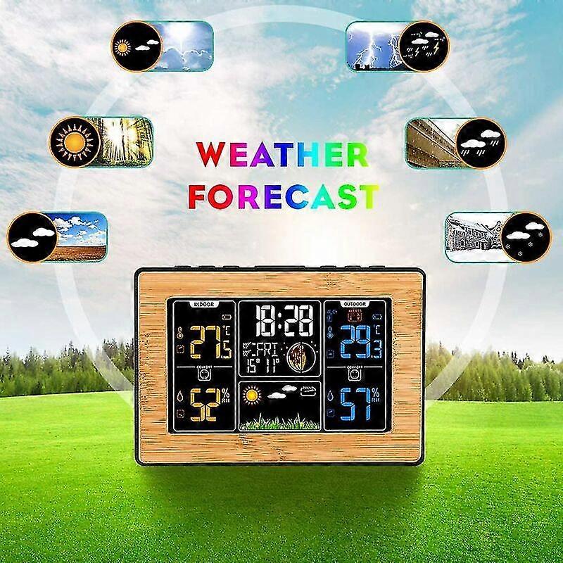 Wireless Weather Station With Sensor Outdoor Indoor Outdoor Thermometer ...