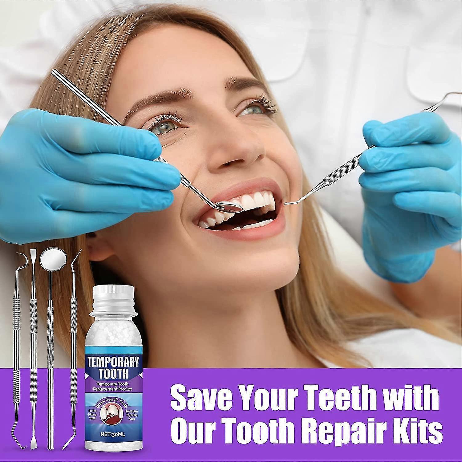 Tooth Repair Kit, Temporary Teeth Replacement Kit, Fixing The Missing ...