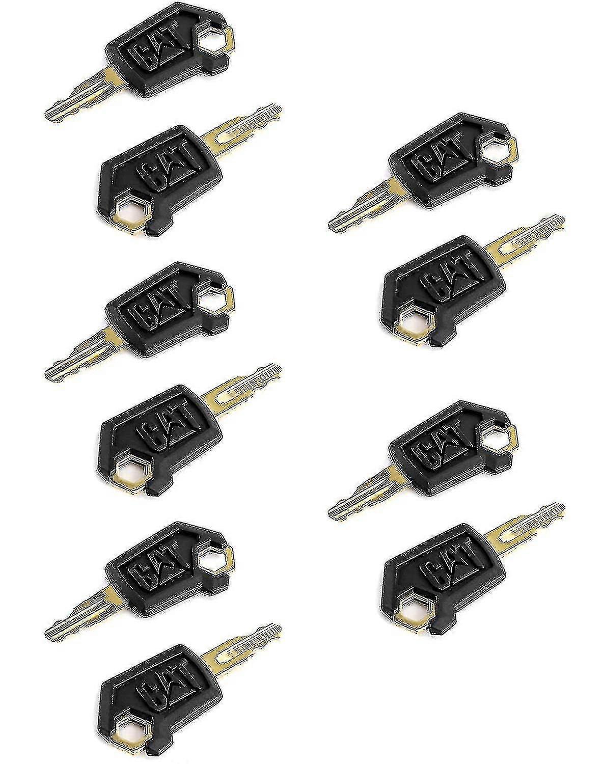10 Pack 5p8500 Cat Keys, Ignition Keys For Caterpillar Heavy Equipment ...