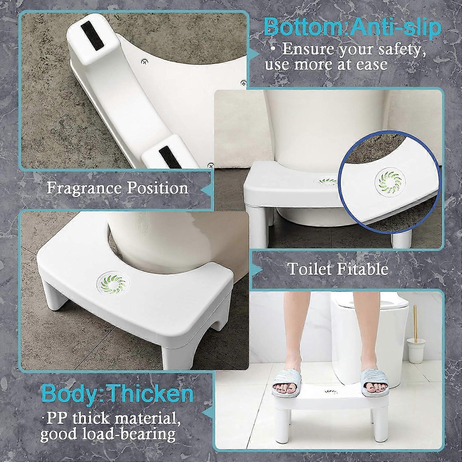 Poop Stool Adult, Toilet Stool, Sturdy Toilet Step Stool, Bathroom ...