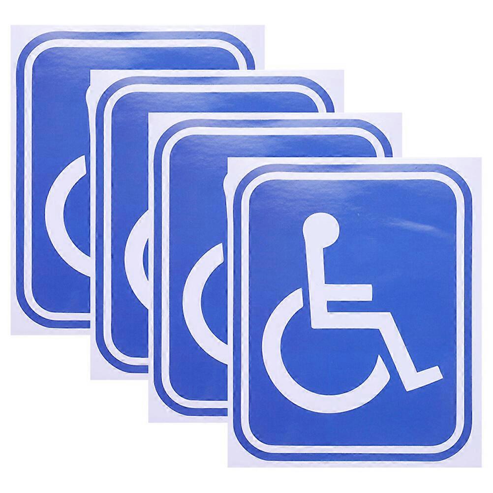 4pcs Adhesive Disabled Wheelchair Sticker Adhesive Disabled Wheelchair ...