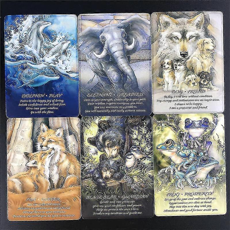 Tarot Cards Spirits Of The Animals Oracle Cards Games Set Party ...