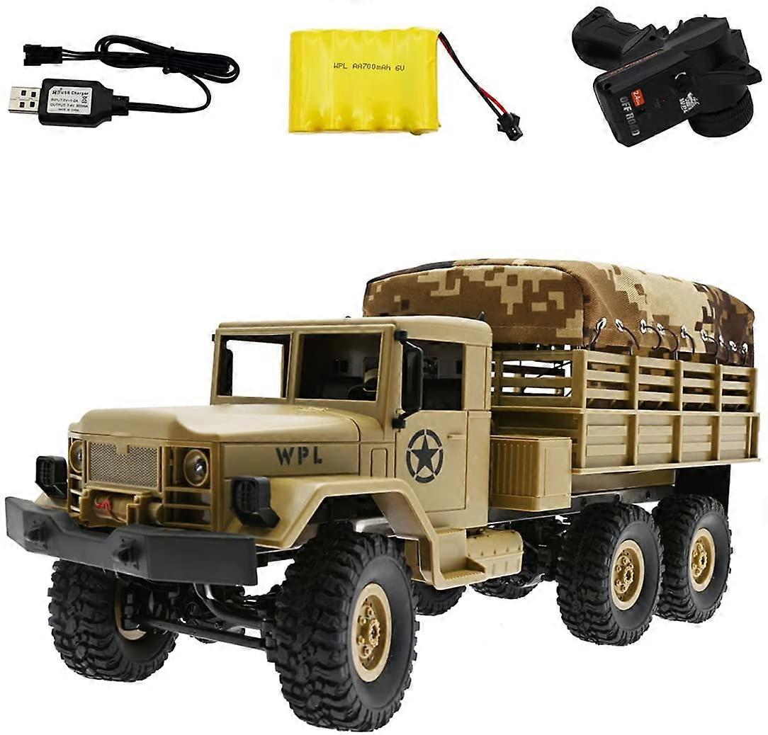 RC WPL Remote Control Military Truck All-Terrain Climbing Off-Road ...
