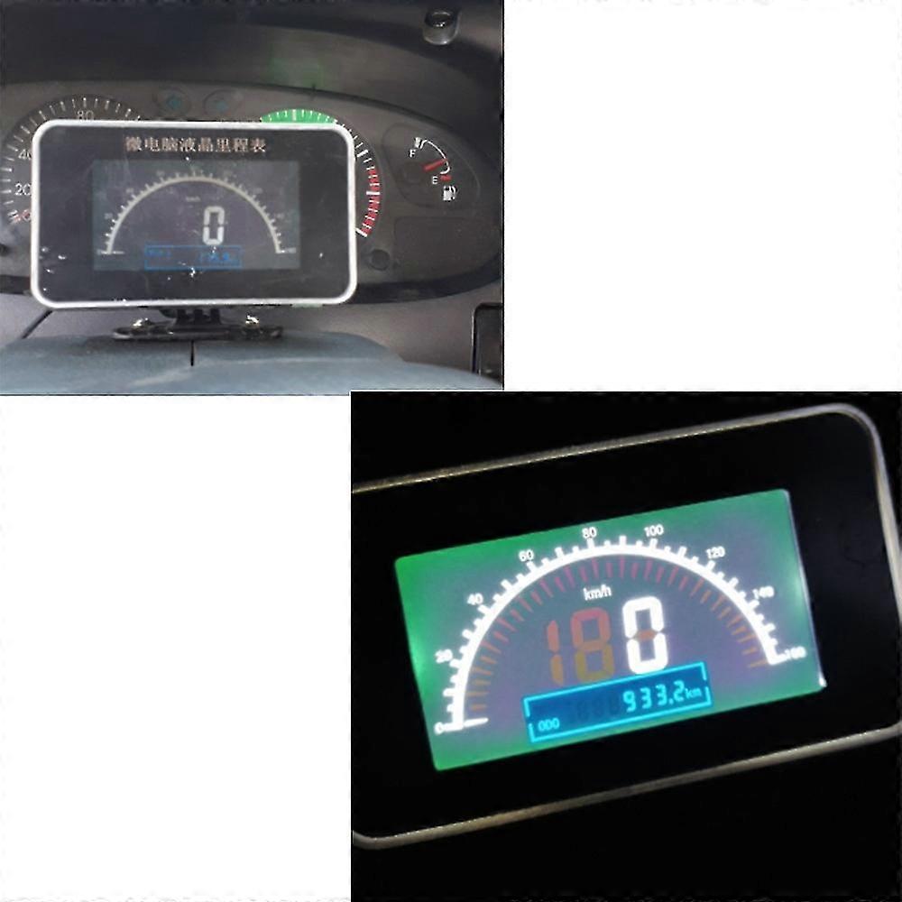 2023 2 In 1 Car Truck 12v/24v Functions Digital Speedometer Speed Meter+odometer Gauge Lcd ...