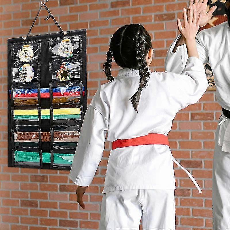 Martial Arts Belts Wall Hanging Storage Karate Belt Display Holder ...