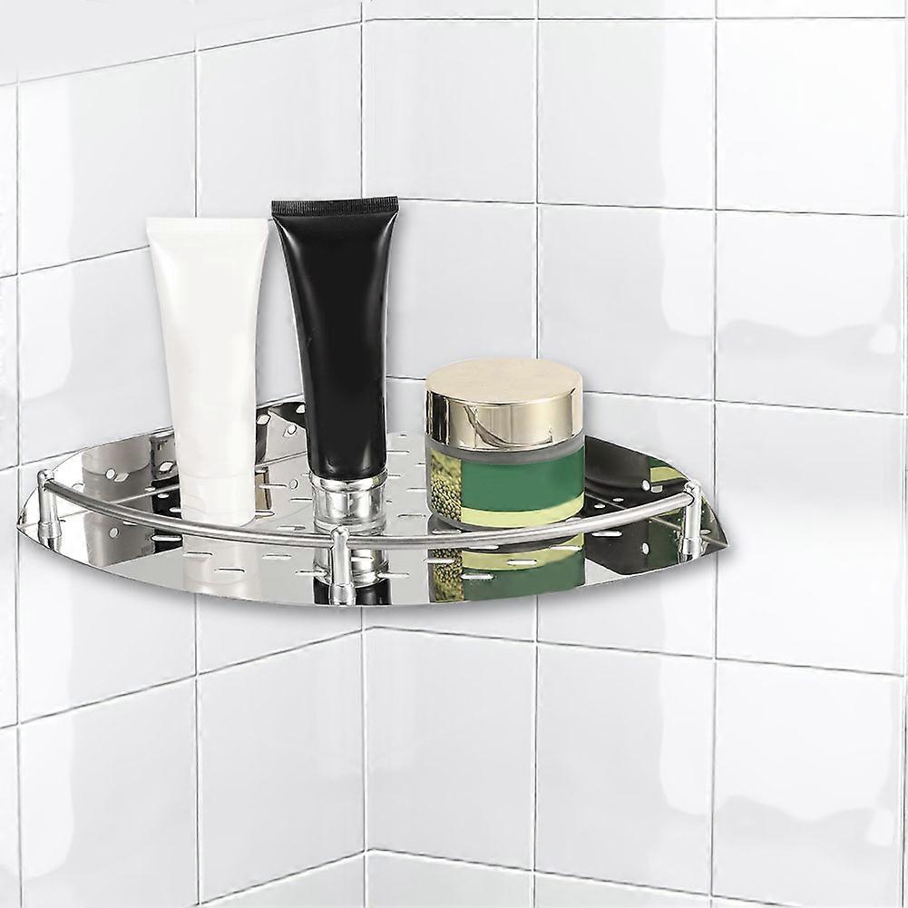304 Stainless Steel Bathroom Corner Rack Single Layer Triangle Basket ...