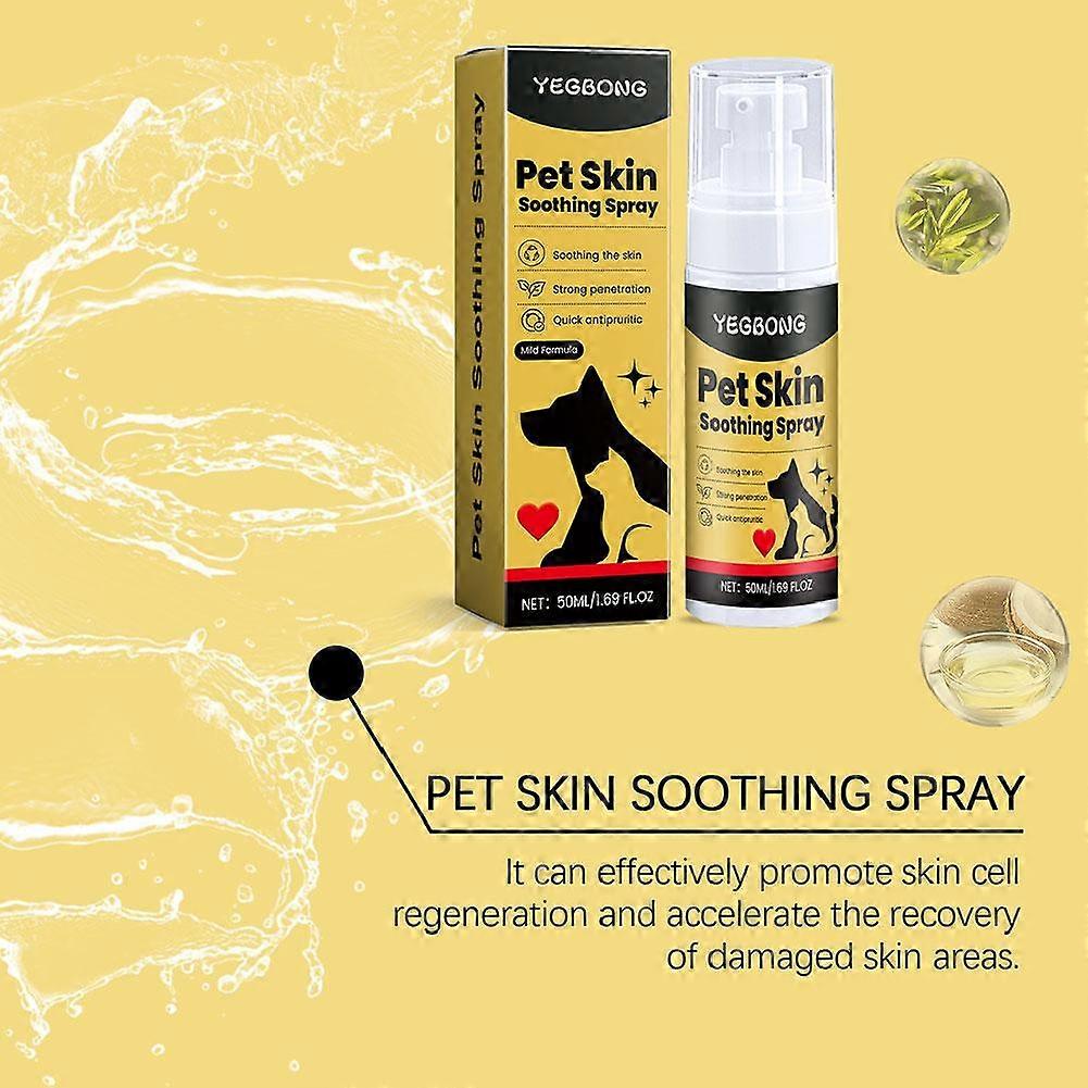 Pet Skin Care Spray Cat & Dog Skin Wound Fungus Ringworm Itching 50 ML ...