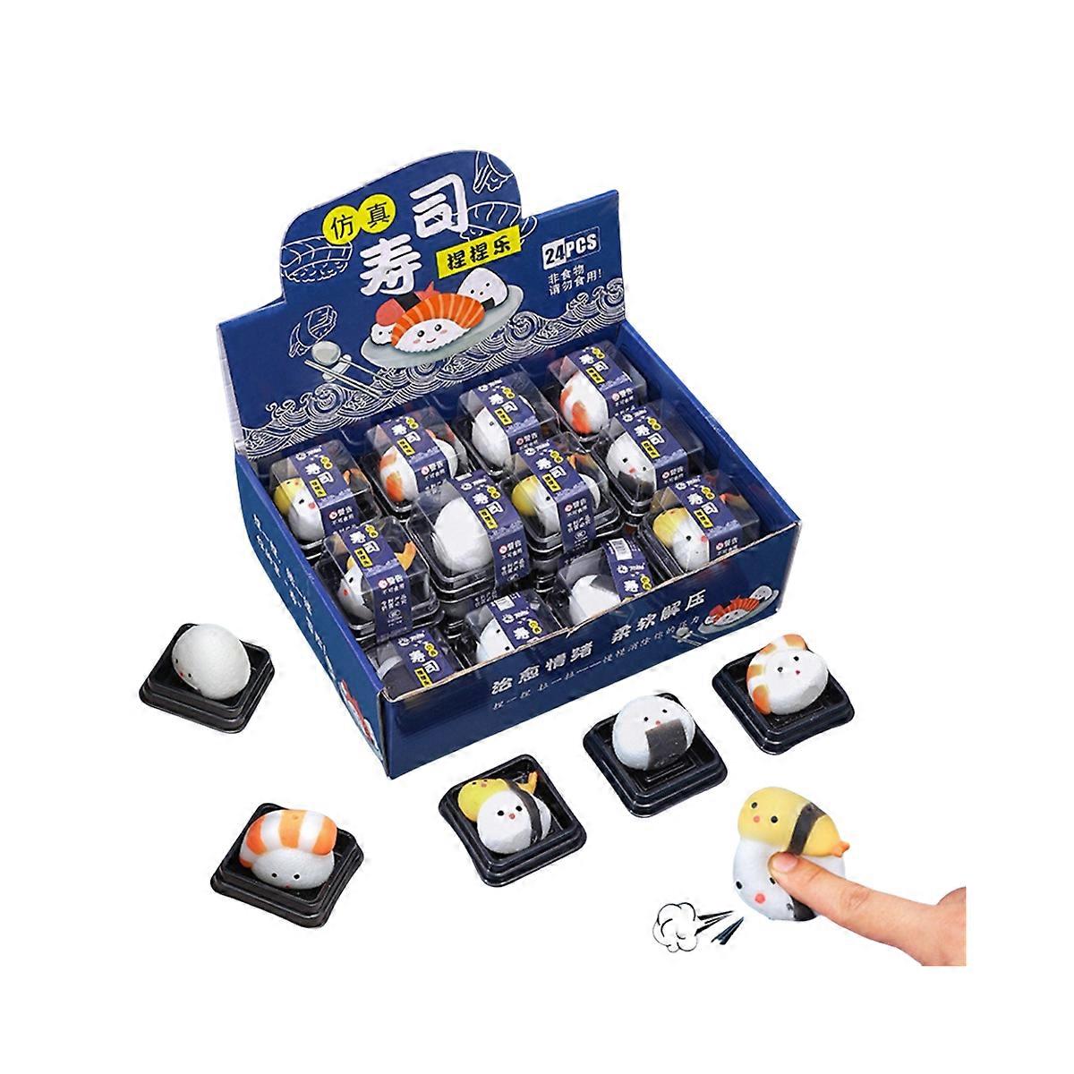 1~5PCS Soft Cute Creative Sushi Food Dessert Antistress Ball Squeeze ...