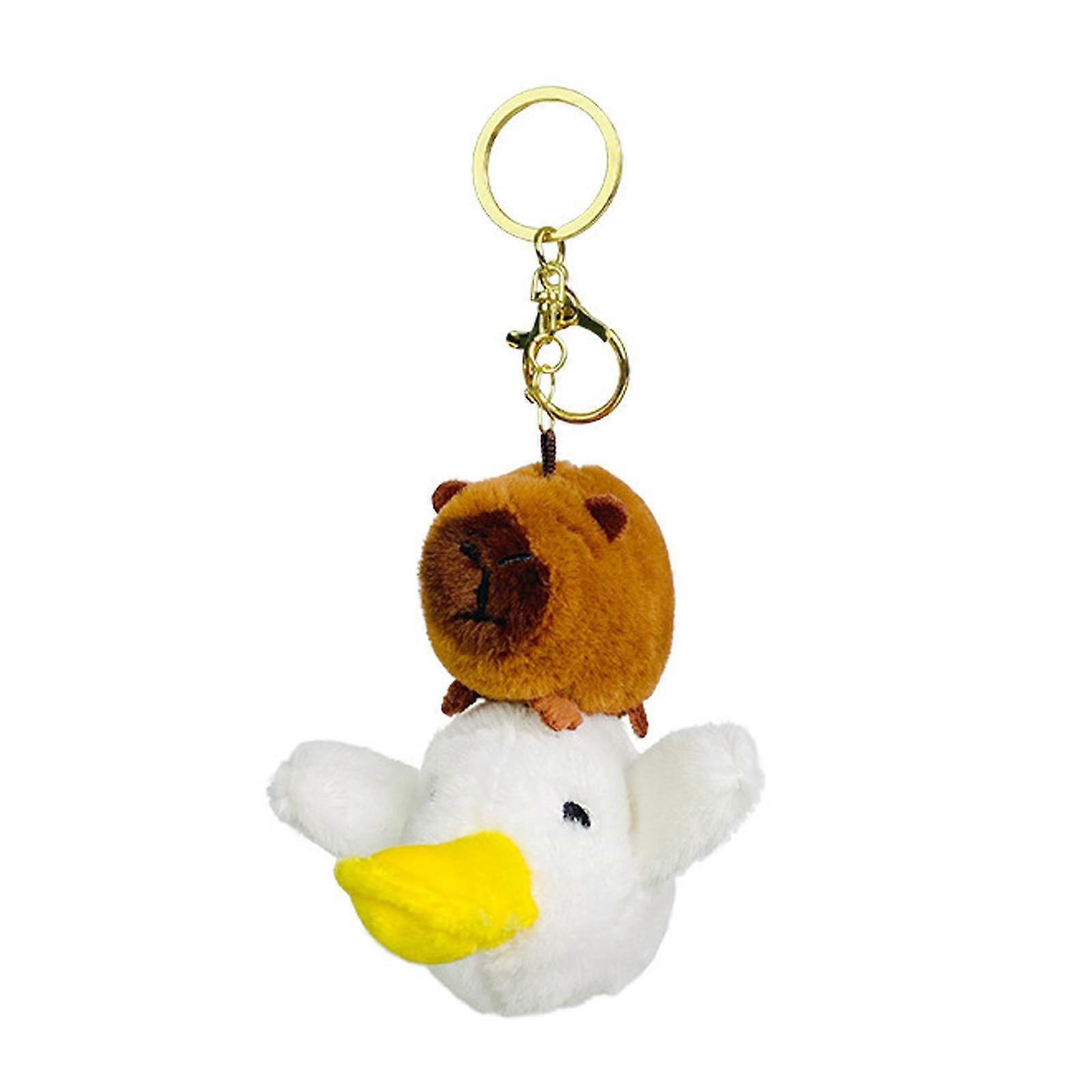 Capybara Plush Keychain Cute Capybara Keychain Bag Pendant Soft ...